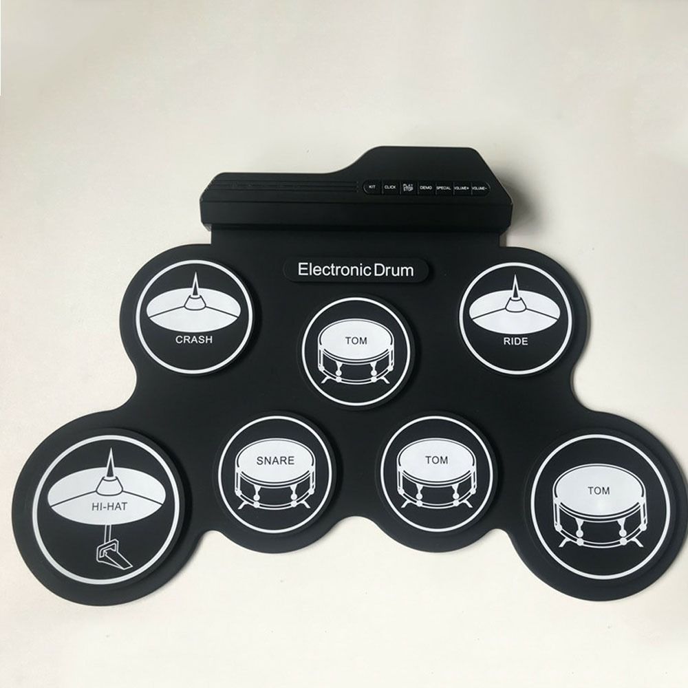 Portable Roll Up Drum Electronic Drum Set Electric Drum with Drumsticks ...