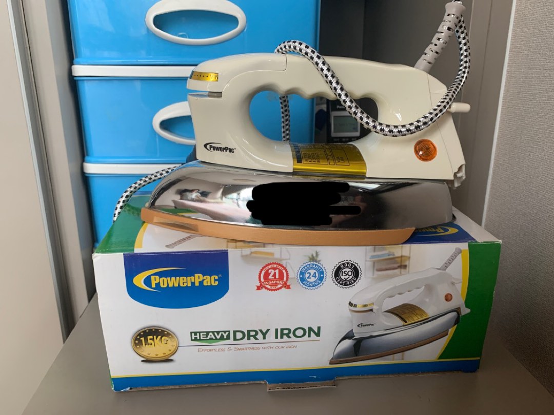 PowerPac Heavy Duty Iron 1.5kg, TV & Home Appliances, Irons & Steamers ...