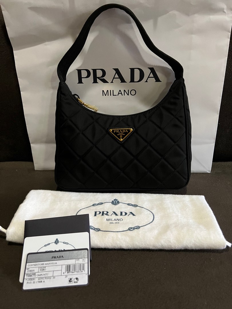 Prada Quilted Re Edition, Luxury, Bags & Wallets on Carousell