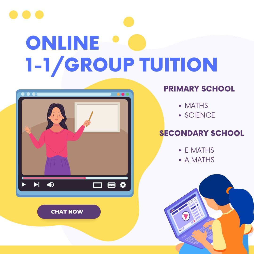 [UNI GRADUATE] Secondary School | Primary School | ONLINE 1-1 / Group Tuition | Mathematics ...