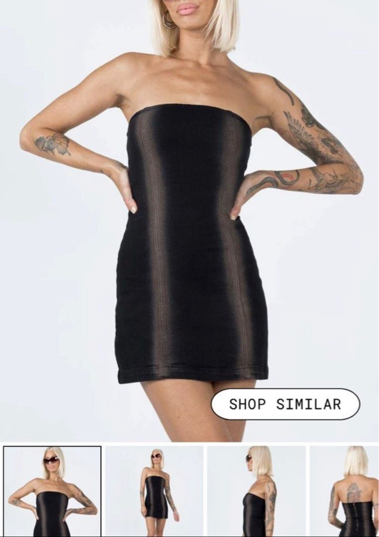 Princess Polly Denim Mini Dress, Women's Fashion, Dresses & Sets ...