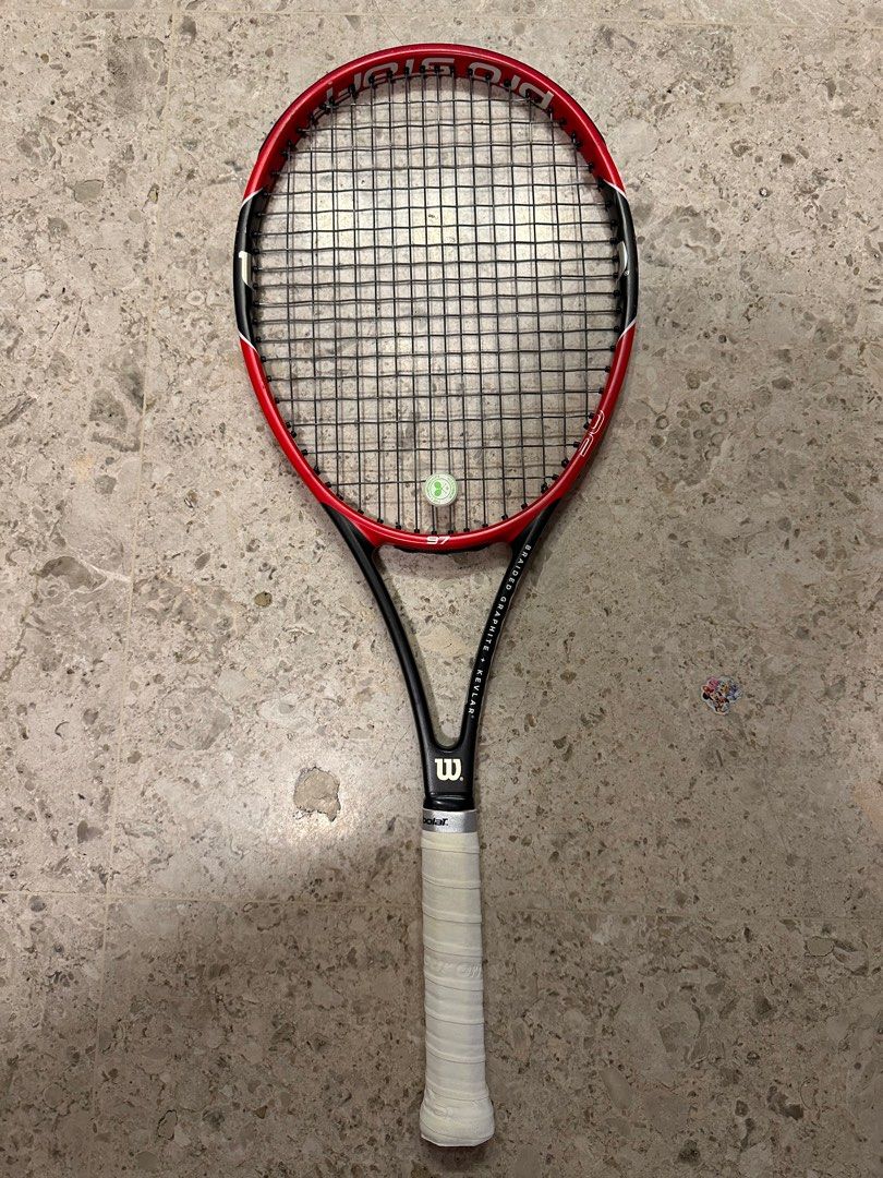 Pro Staff 97 PS97 and free training Racket, Sports Equipment, Sports ...