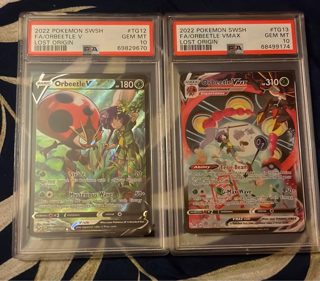 PSA 10 Orbeetle V & Vmax Set Character Art Pokemon TCG Charizard ...