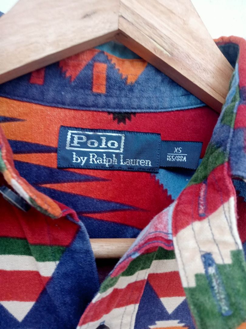 RALPH LAUREN AZTEC SOUTHWESTERN SHIRT, Men's Fashion, Tops & Sets, Formal Shirts on Carousell