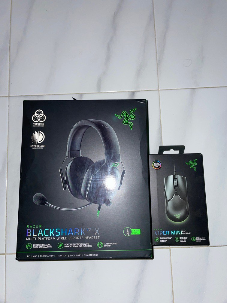 Razer Blackshark V2 X and Viper Mini, Audio, Headphones & Headsets on ...
