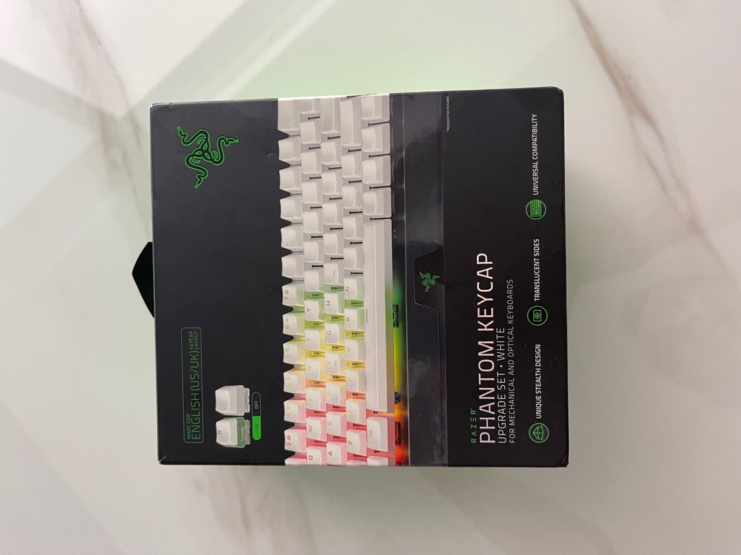 Razer Phantom Keycaps in White (Brand new), Computers & Tech, Parts ...