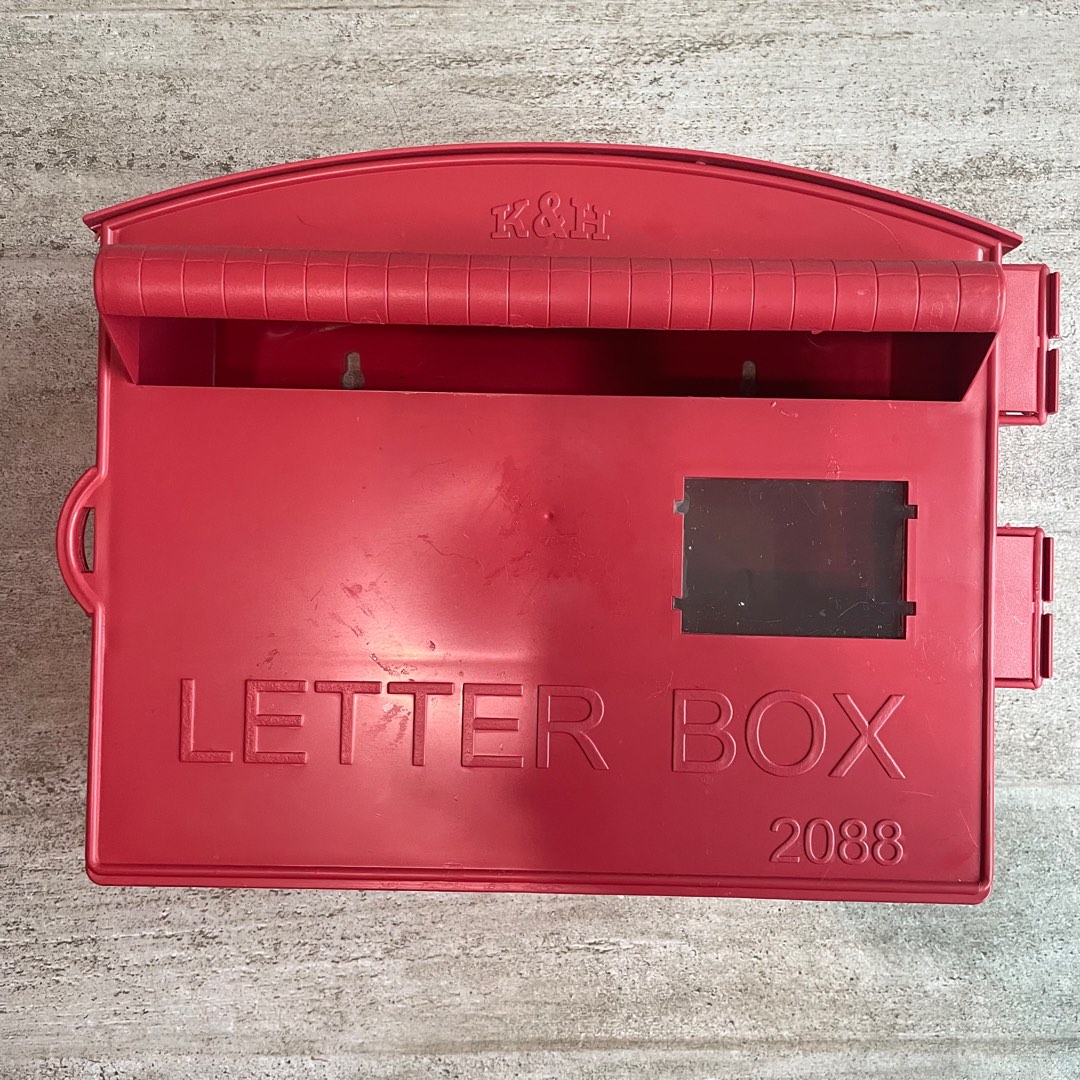 Red Plastic Letter Box - Good for Ang Bao Box, Furniture & Home Living ...