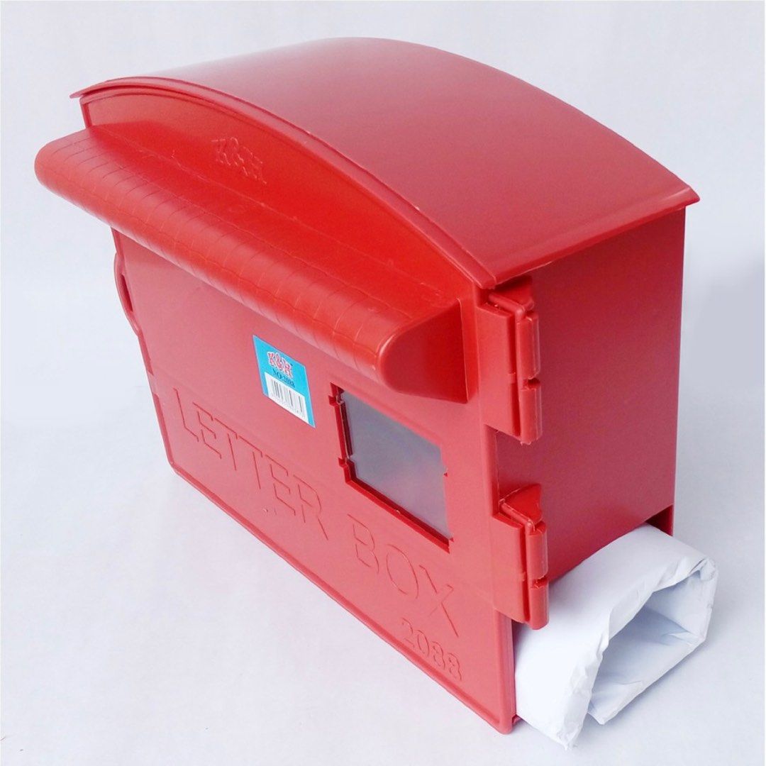 Red Plastic Letter Box - Good for Ang Bao Box, Furniture & Home Living ...