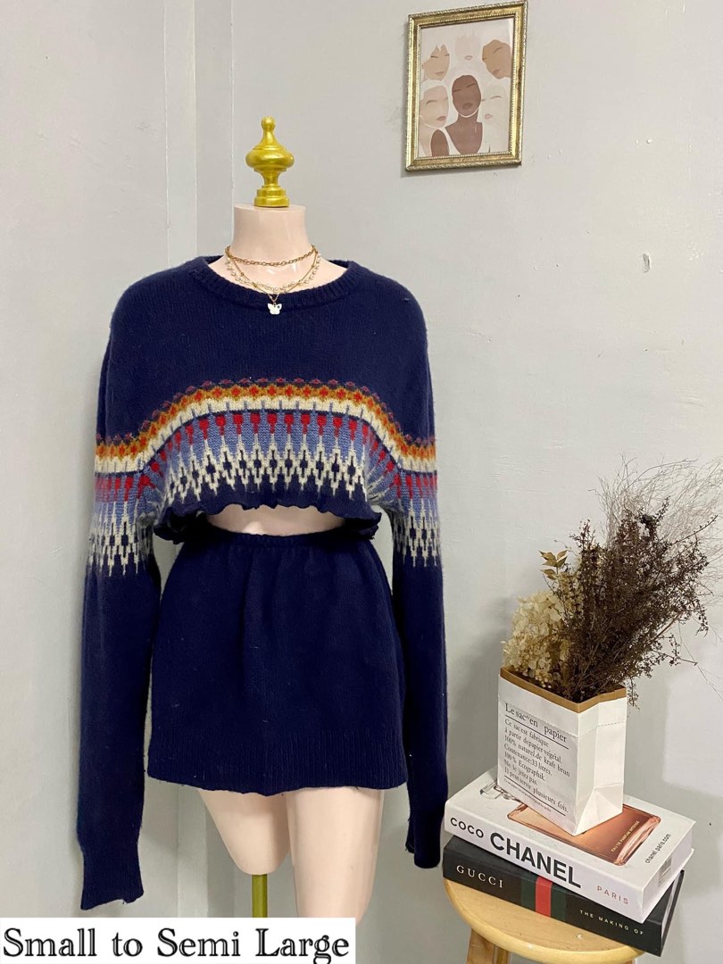 REWORKED CROP & SKIRT, Women's Fashion, Dresses & Sets, Sets or ...