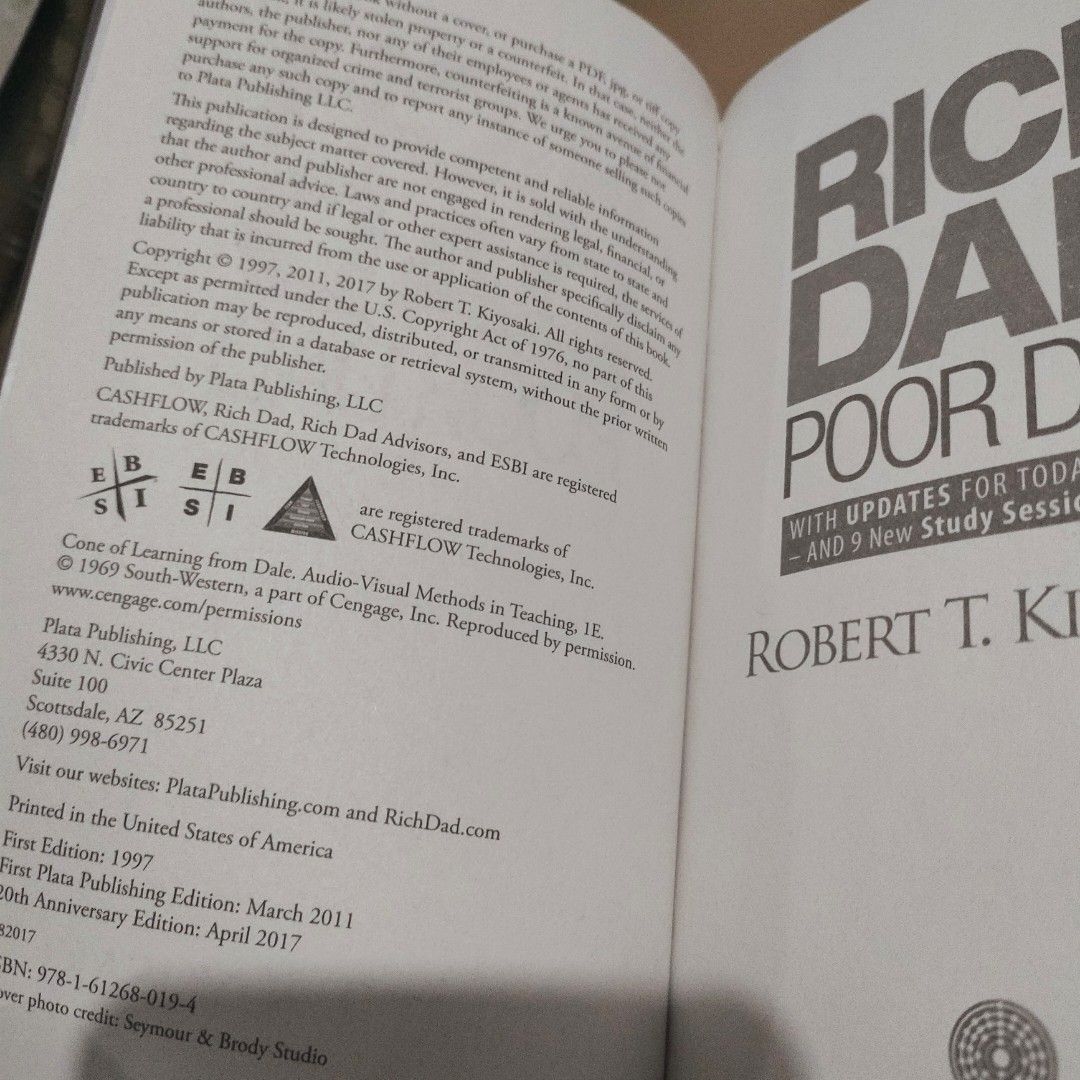 Rich Dad Poor Dad By Robert T Kiyosaki Book Preloved With Free Book