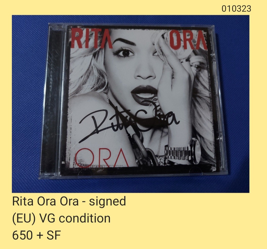 Rita Ora Ora Signed CD (unsealed), Hobbies & Toys, Music & Media, CDs ...