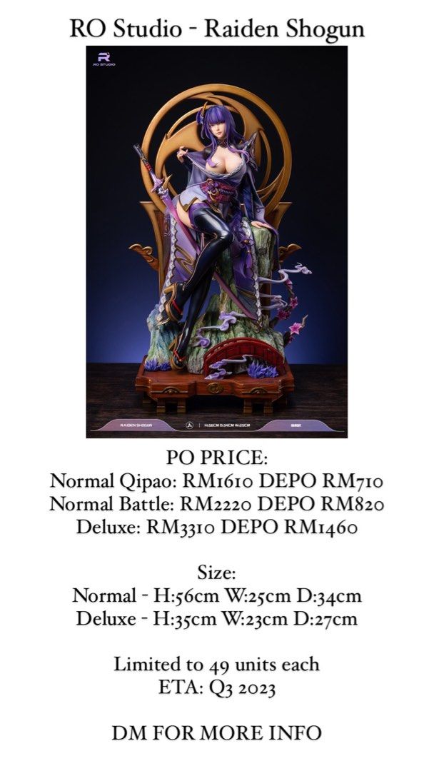 RO Studio - Raiden Shogun, Hobbies & Toys, Toys & Games on Carousell