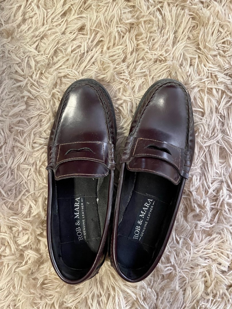 Rob and Mara Cameron Leather Penny Loafers in Amaretto, Women's Fashion ...