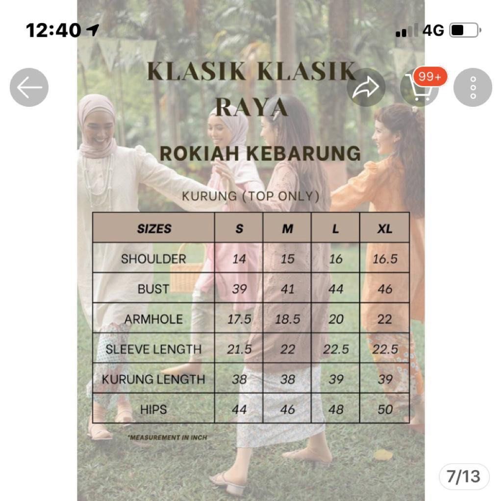 Rokiah kebarung raya (TOP), Women's Fashion, Muslimah Fashion, Baju ...