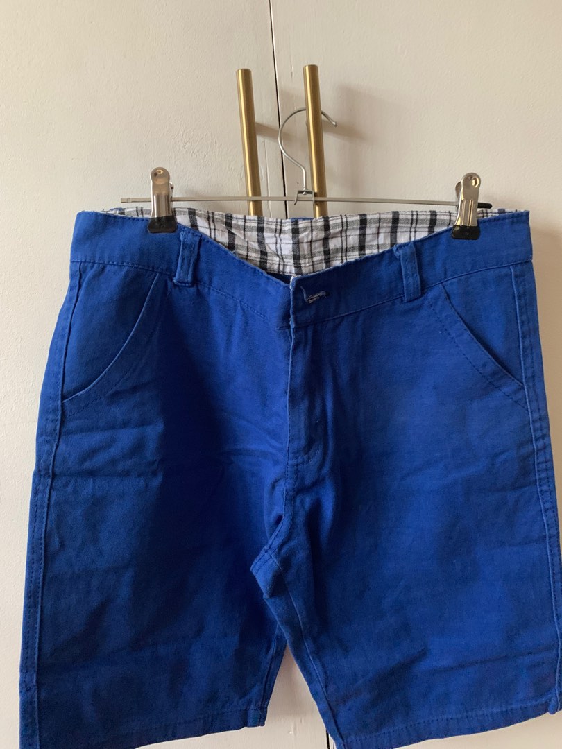 Royal Blue Capri Shorts, Women's Fashion, Bottoms, Shorts on Carousell