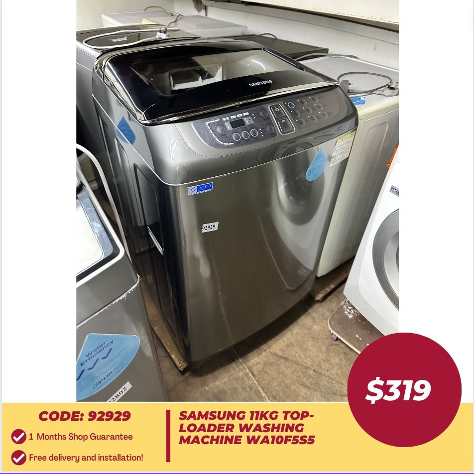SAMSUNG 11KG Top-Loader Washing Machine WA10F5S5 (92929), TV & Home ...