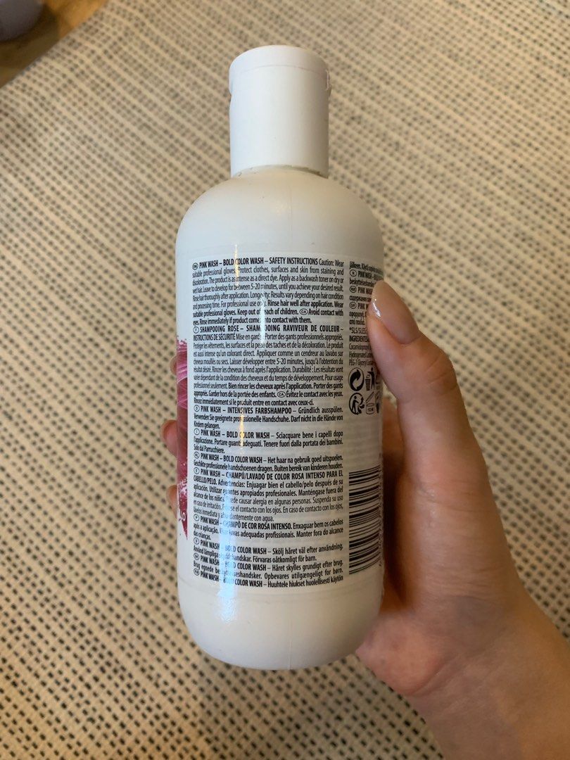 Schwarzkopf pink wash pink color Hair Shampoo, Beauty & Personal Care ...