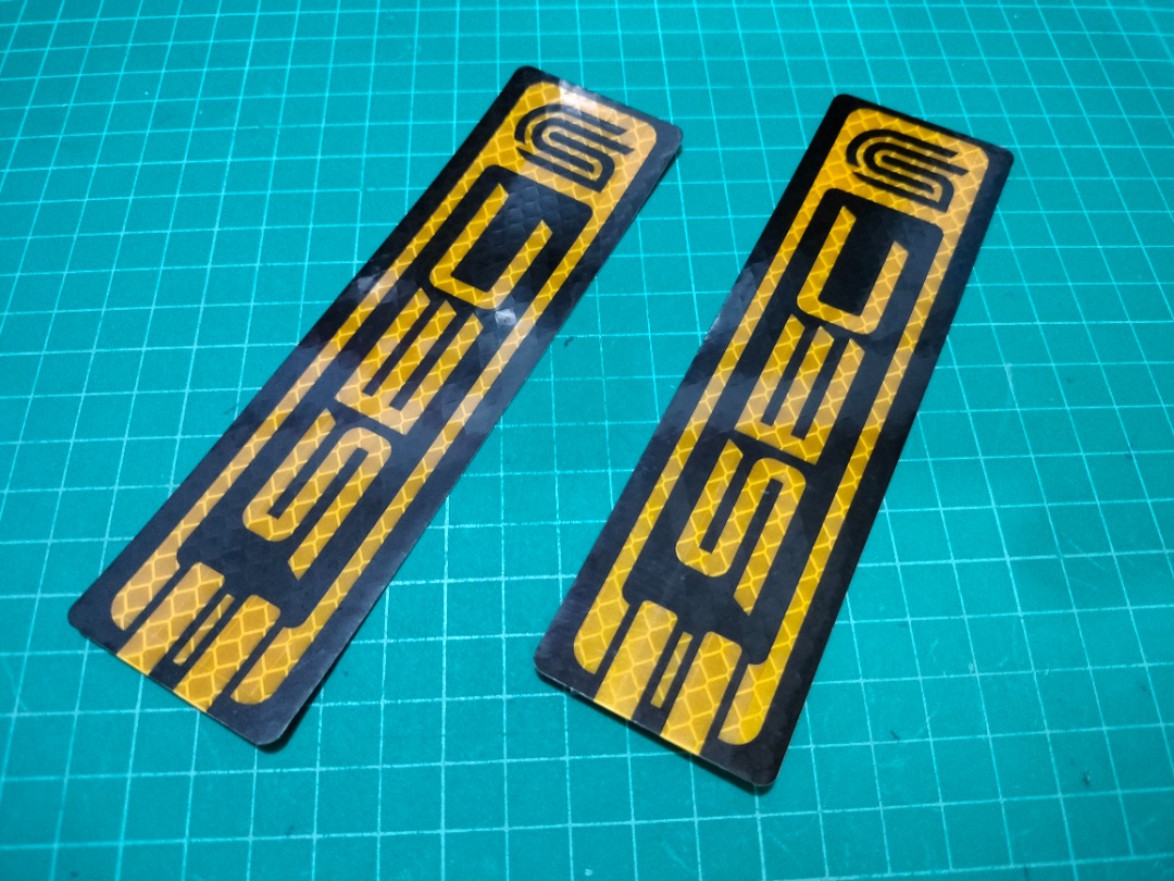 Sec Kryptonite Reflectorized Sticker Swap to Red Color, Everything Else ...