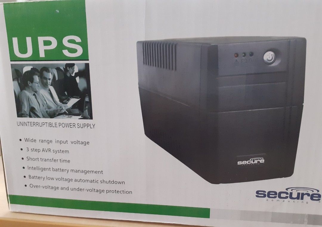 SECURE UPS 1000VA, Computers & Tech, Desktops on Carousell