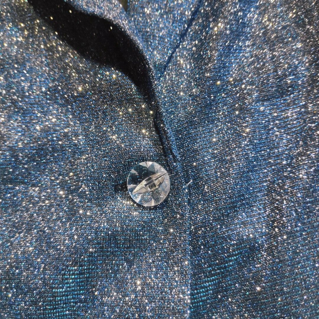 SHEiN PREMIUM RARE GLITTERY PARTY SPARKLING DISCO BLAZER COAT ONLY ...