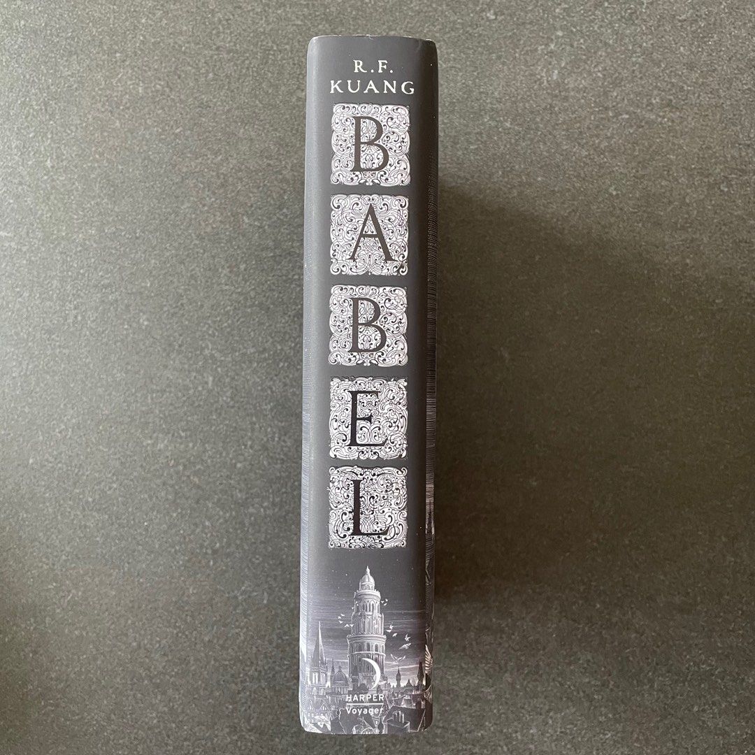 Signed Waterstones Babel by R.F. Kuang with black sprayed edges ...