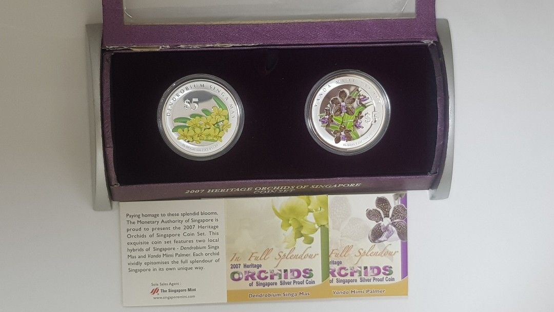 Singapore 2007 Heritage Orchids Coin Set, Hobbies & Toys, Memorabilia ...
