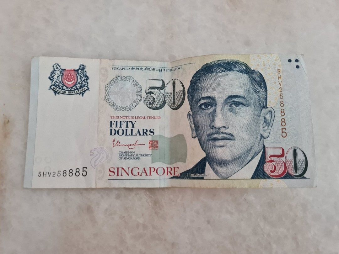 Singapore $50 Note Currency, Hobbies & Toys, Memorabilia & Collectibles ...