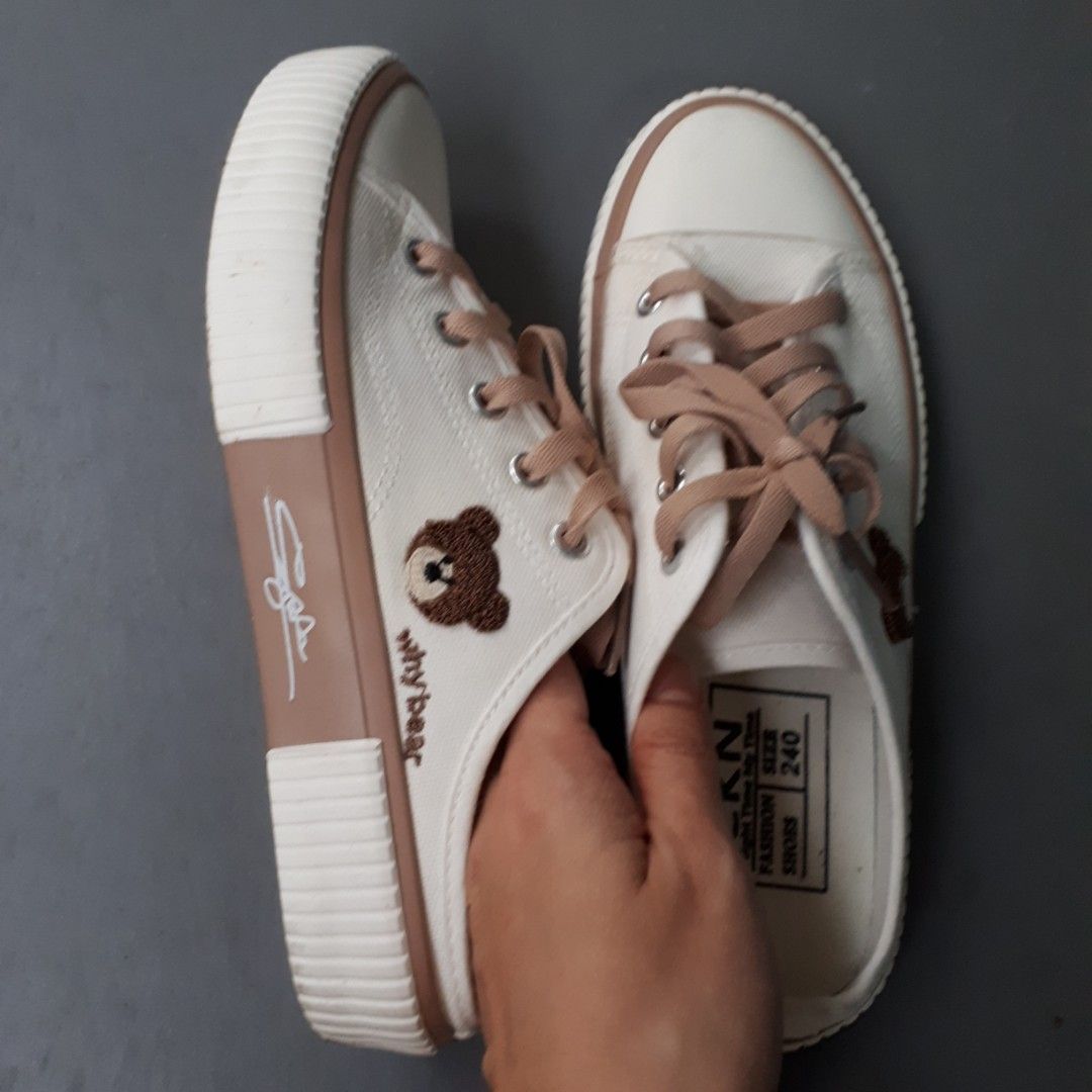 Sneaker mules, Women's Fashion, Footwear, Sneakers on Carousell