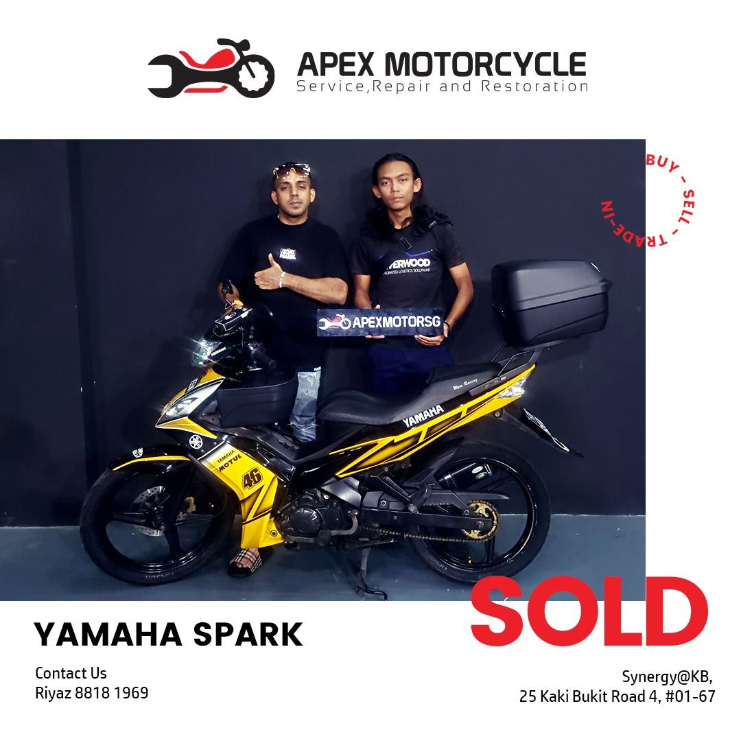 Sold! Yamaha Spark, Motorcycles, Motorcycle Accessories on Carousell