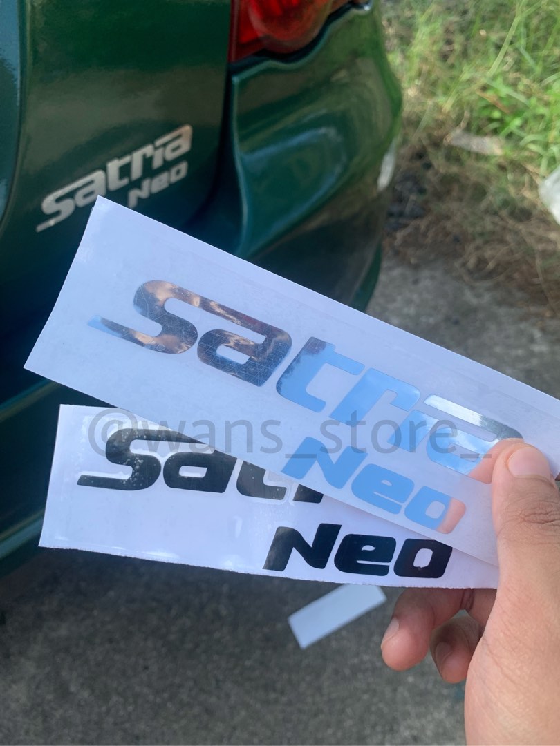 Sticker Emblem Mark Proton Satria Neo, Auto Accessories on Carousell