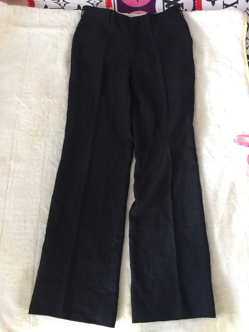 Straight Cut Black Pants, Women's Fashion, Bottoms, Other Bottoms on ...