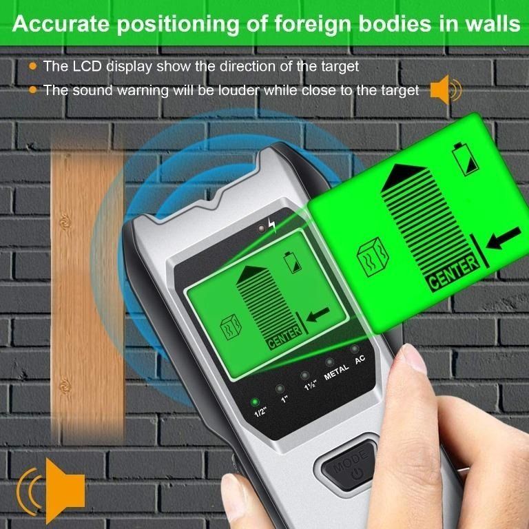 Stud Finder Wire Detector- Stud Detector Mutifunction Wall Scanner with ...