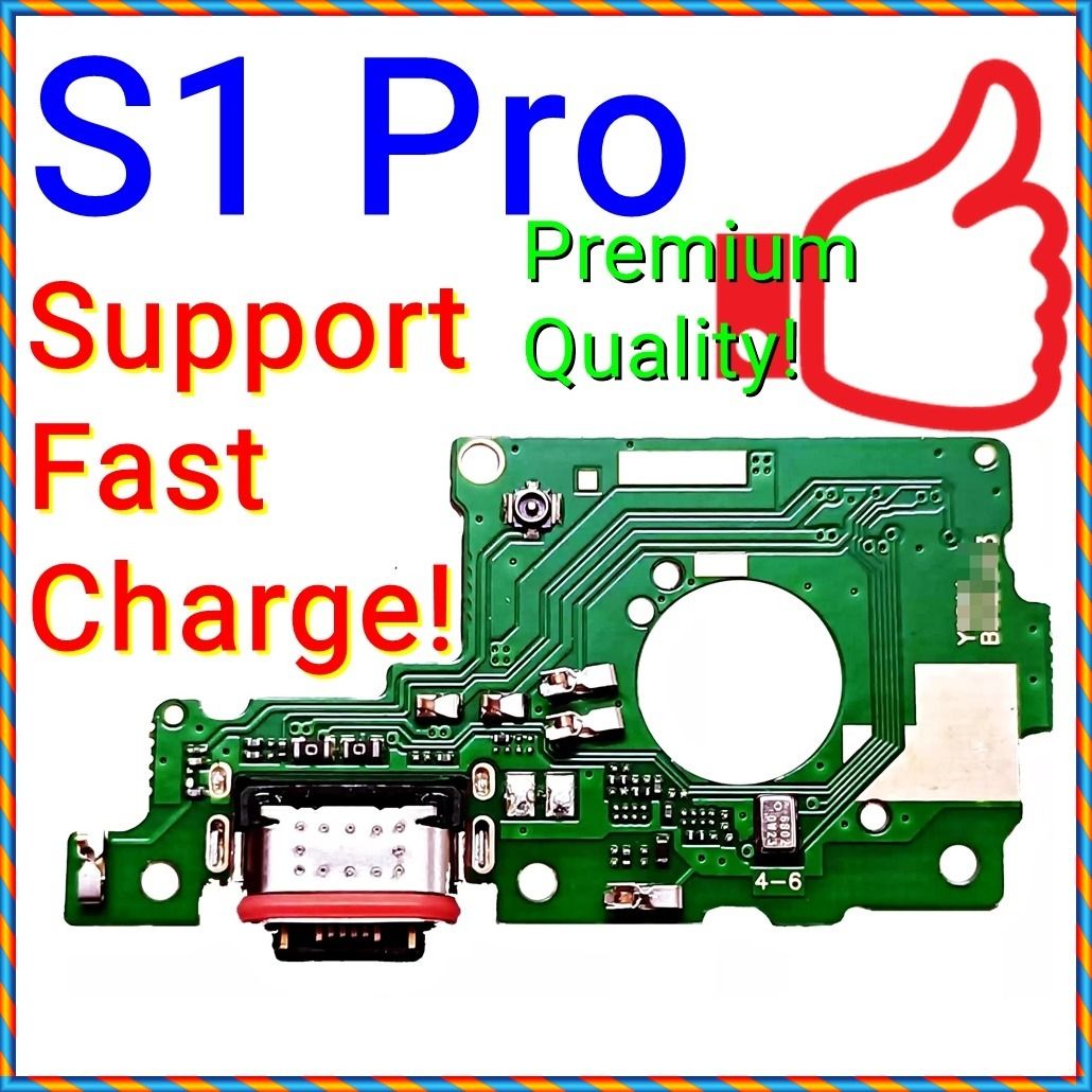 (Support 18W Fast Charge) NEW ORI Charging Port Board with FULL IC Chipset MIC Microphone Flex ...