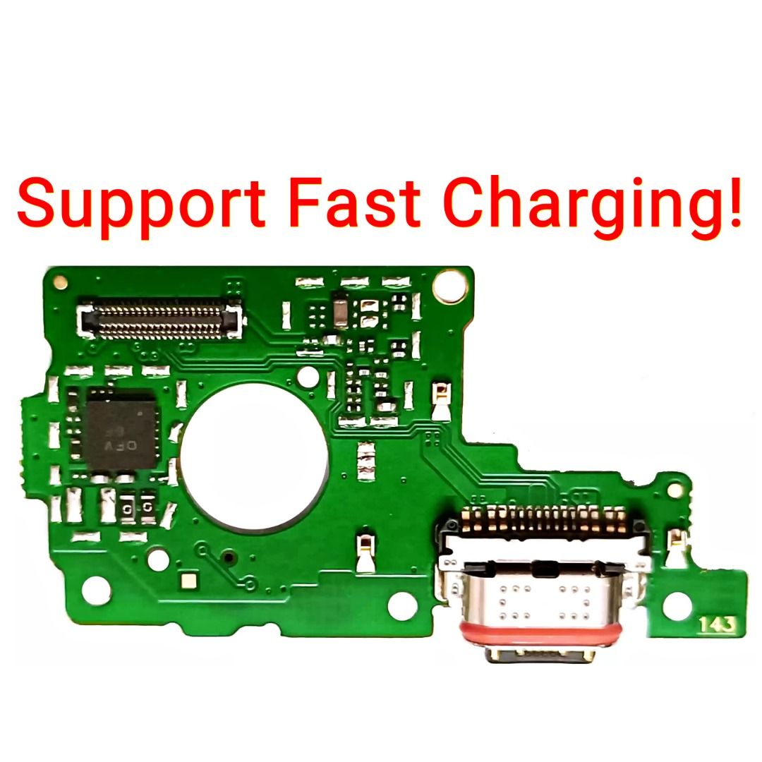 (Support 18W Fast Charge) NEW ORI Charging Port Board with FULL IC Chipset MIC Microphone Flex ...