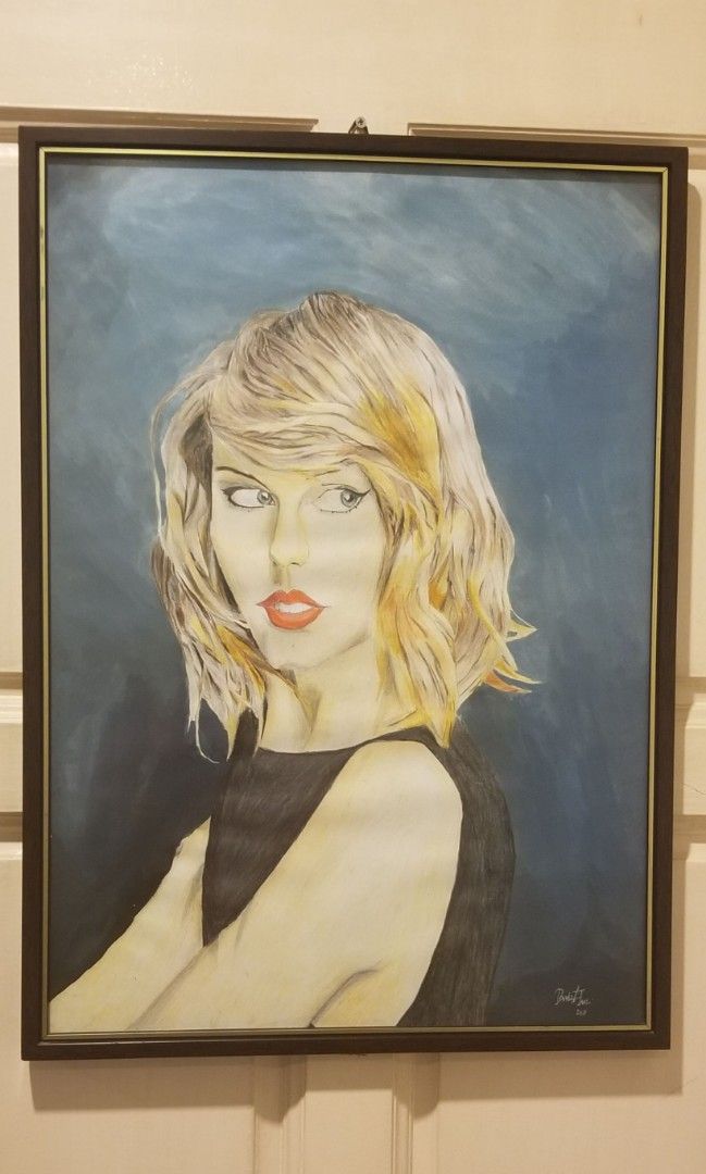 TAYLOR SWIFT ART FRAME, Hobbies & Toys, Stationery & Craft, Art ...