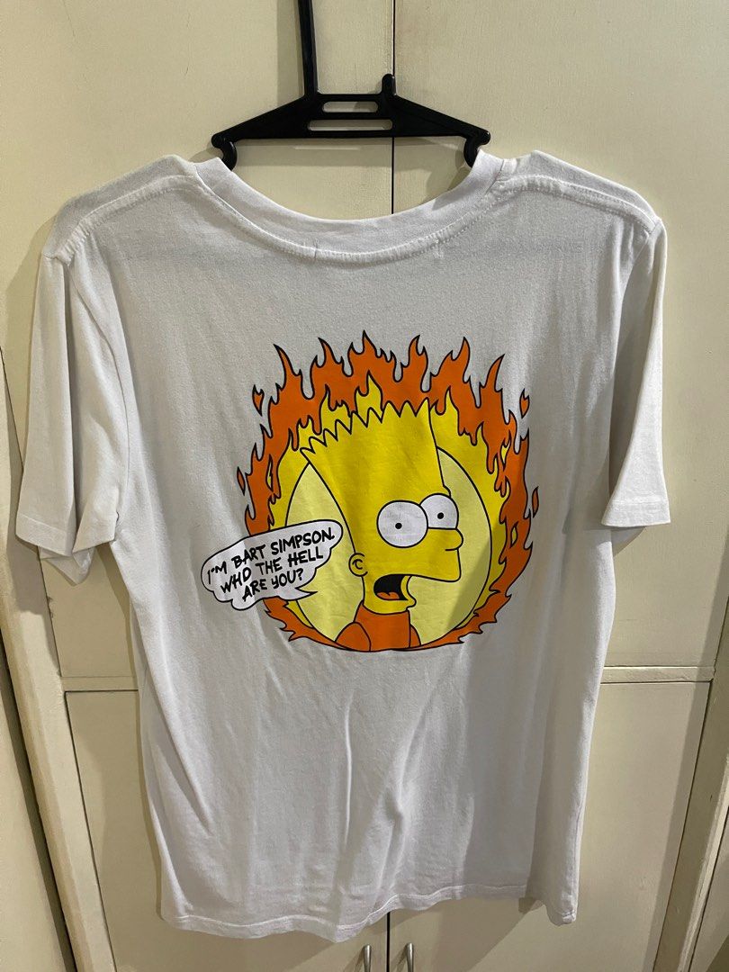 The Simpsons Off white, Men's Fashion, Tops & Sets, Tshirts & Polo ...