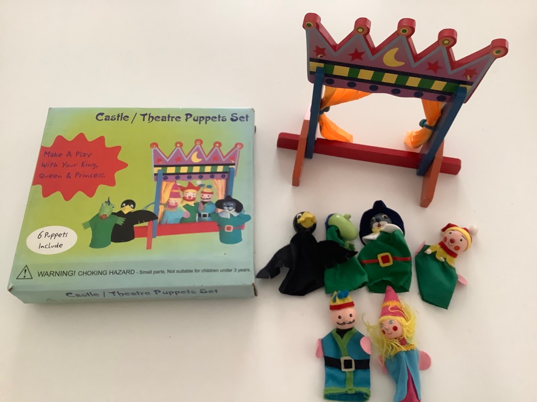 Theatre Set with finger puppets, Hobbies & Toys, Toys & Games on Carousell