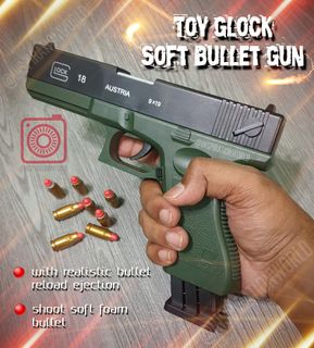 Toy Glock Soft Gun Bullet, Hobbies & Toys, Toys & Games on Carousell