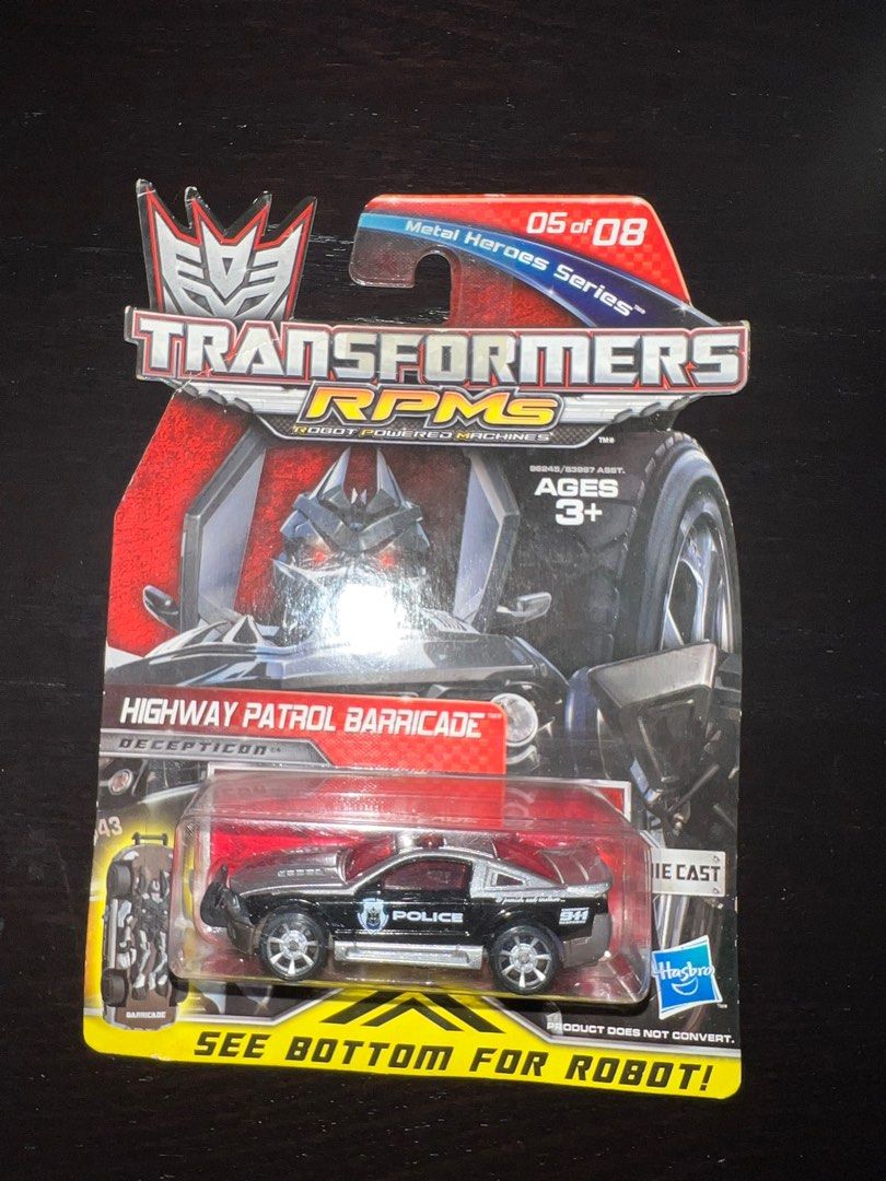Transformers RPM ironhide and highway patrol barricade, Hobbies & Toys ...