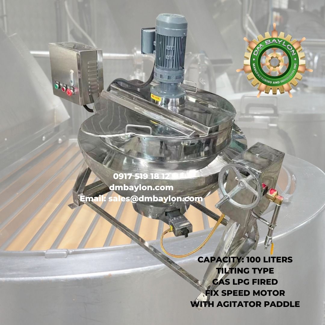 Vat Cooking Mixer Jacketed Kettle LPG Gas, Commercial & Industrial ...