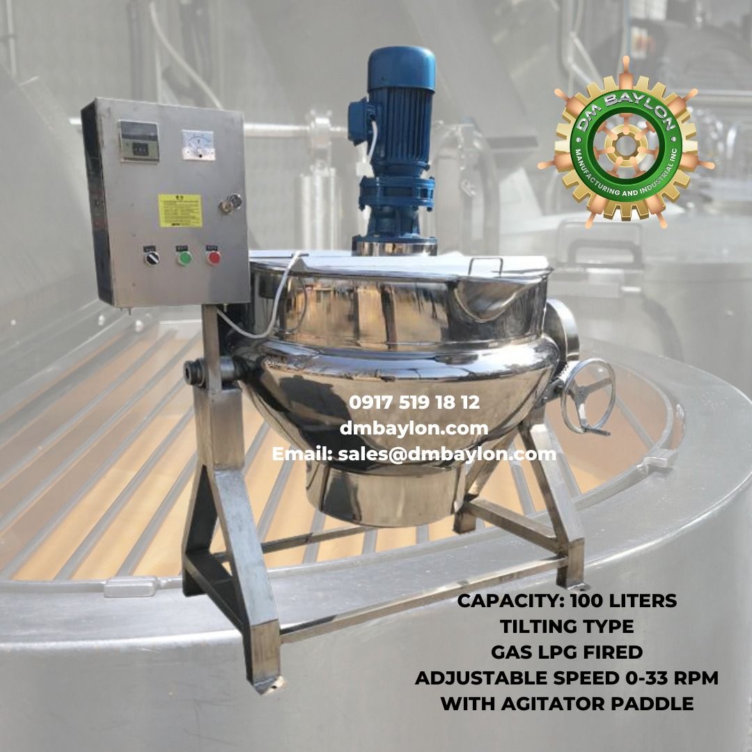 Vat Cooking Mixer Jacketed Kettle LPG Gas, Commercial & Industrial ...