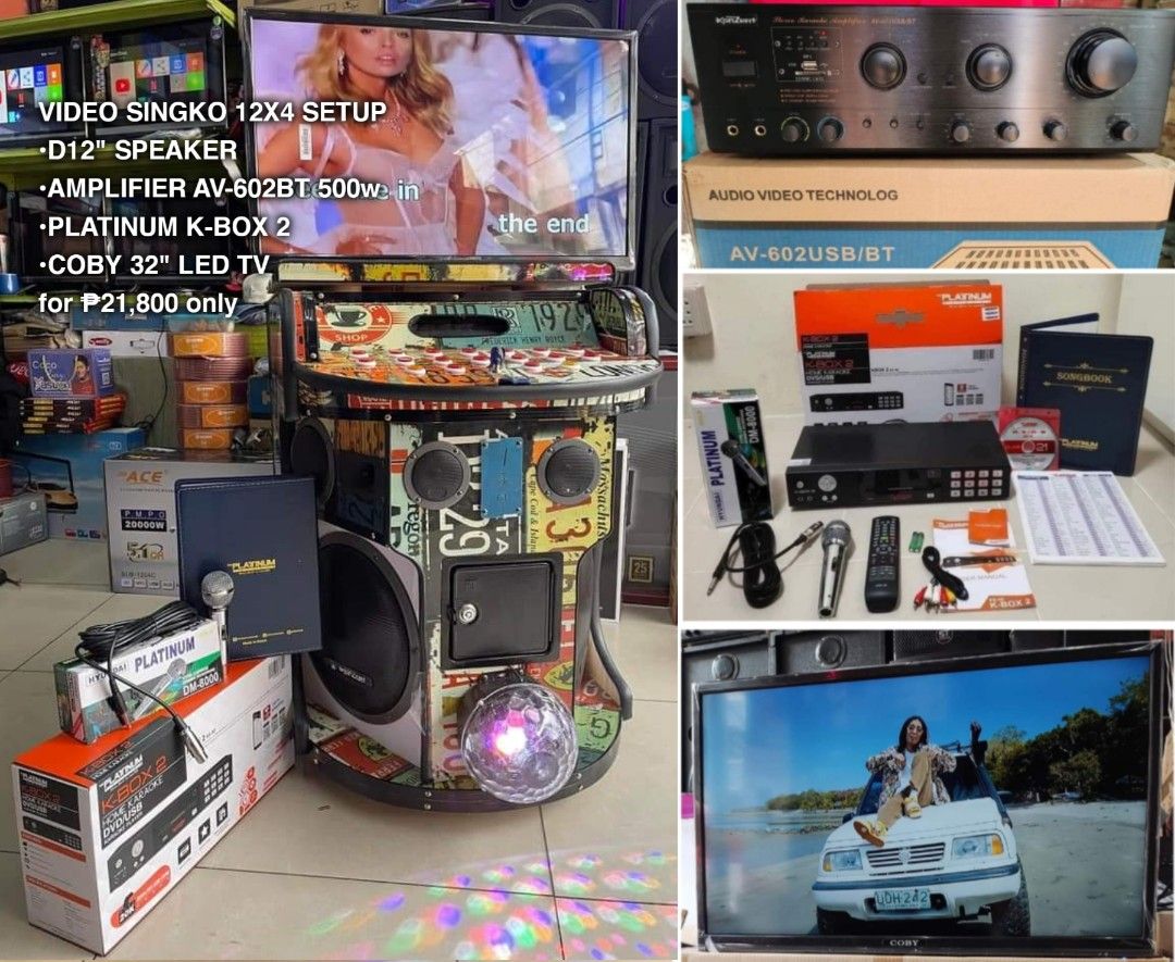 VIDEO SINGKO 12X4 SETUP, Audio, Other Audio Equipment on Carousell