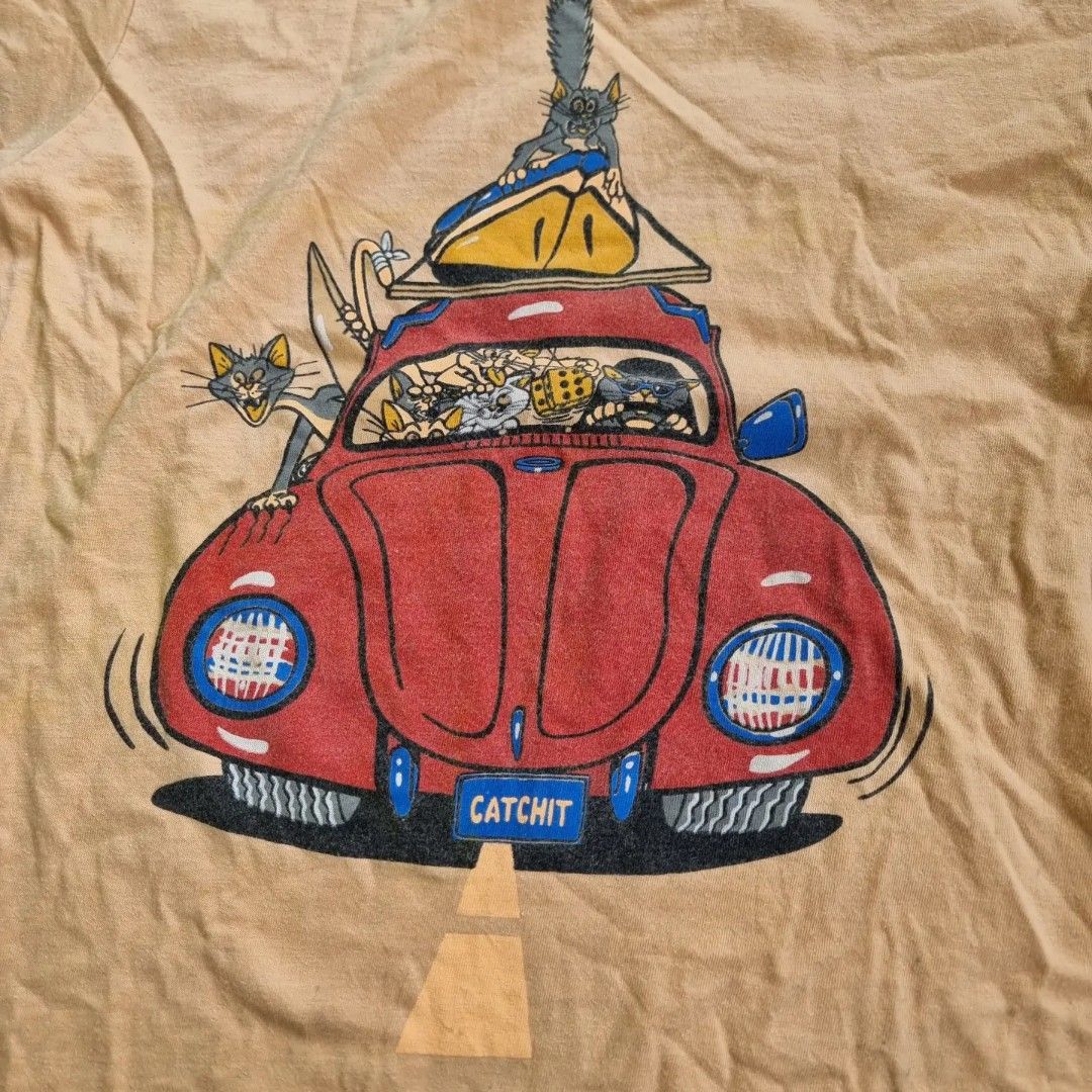 Vintage Catchit [Single Stitch all the way], Men's Fashion, Tops & Sets ...