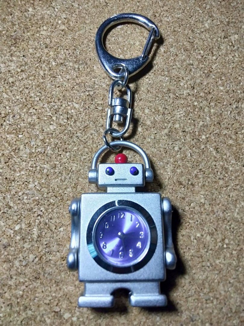 Vintage Maryland Robot Keychain Watch / Bezel Stainless Steel Back ...