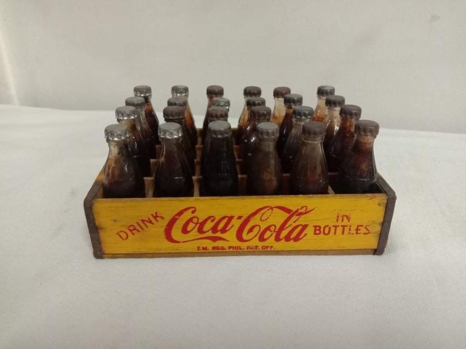 Vintage Miniature Coca Cola Bottles w/ Wooden Crate, Hobbies & Toys ...