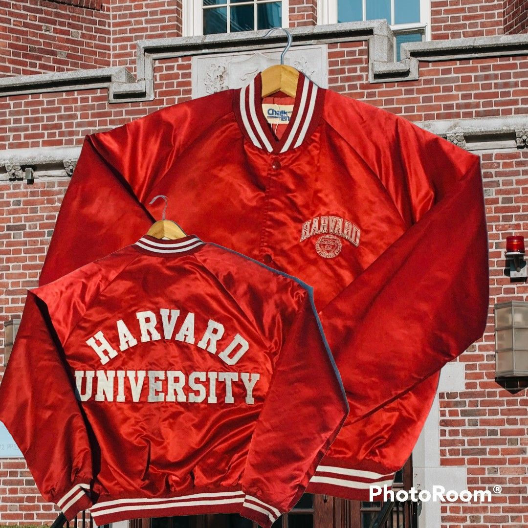 Vintage Varsity Jacket Harvard University, Men's Fashion, Coats ...