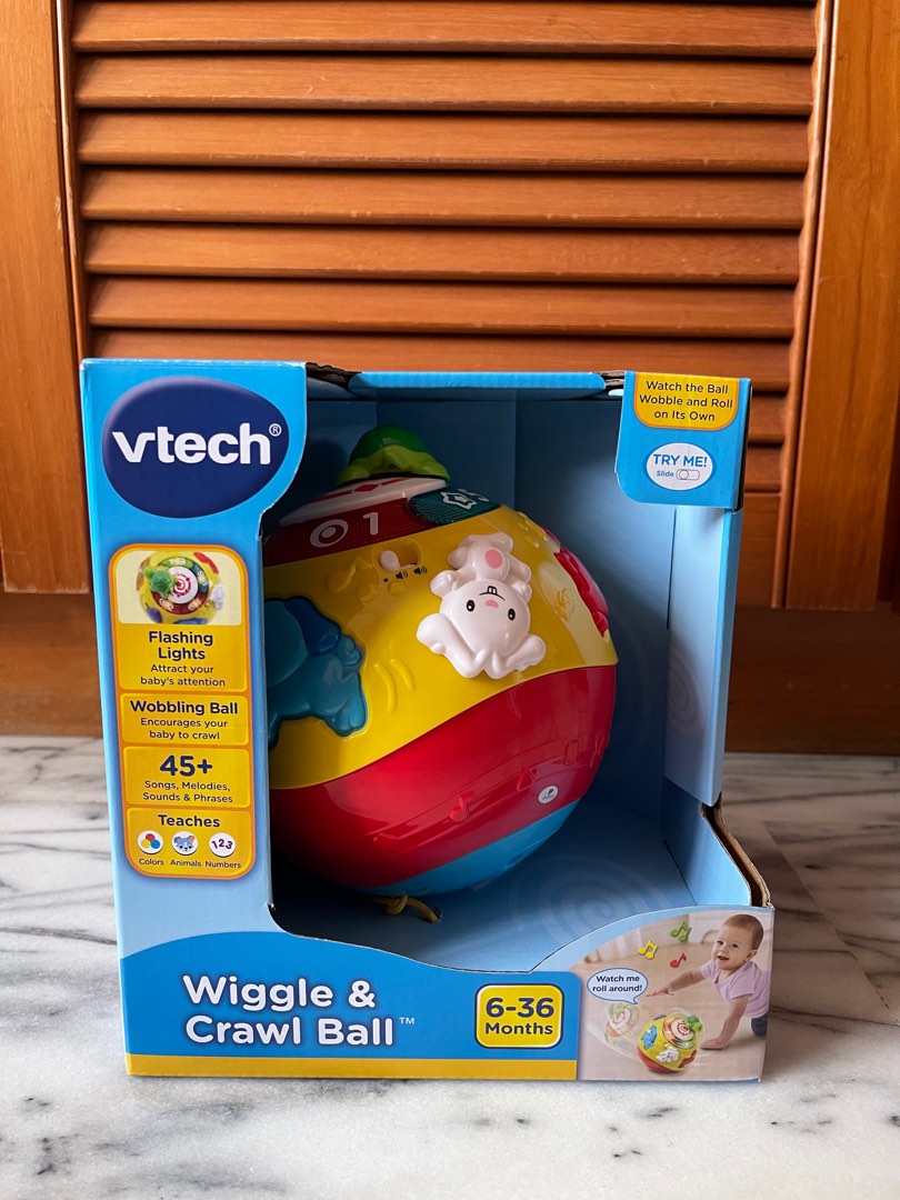 VTech Wiggle and Crawl Ball, Babies & Kids, Infant Playtime on Carousell