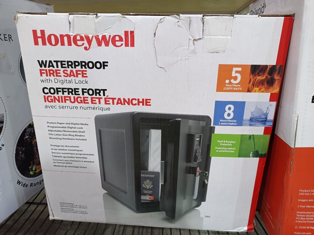 waterproof firesafe w/digital lock honeywell vault, Furniture & Home Living, Office Furniture ...