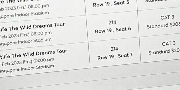 Westlife - The Wild Dreams Tour, Tickets & Vouchers, Event Tickets on ...