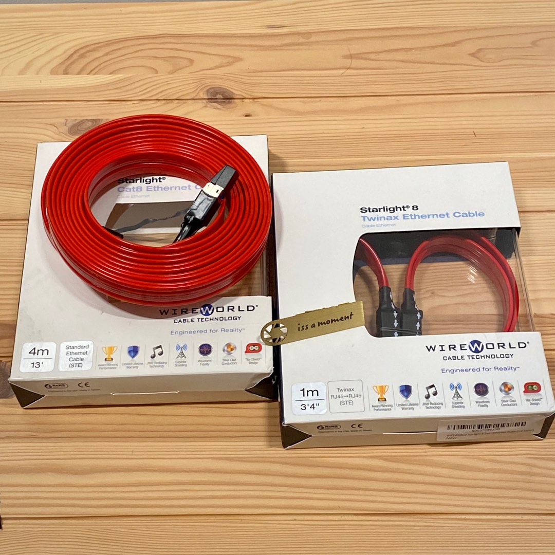 Wireworld Starlight 8 Ethernet Cable ( Audio grade LAN 網線 supra audioquest aq), 電腦＆科技, 電腦周邊及配件 ...